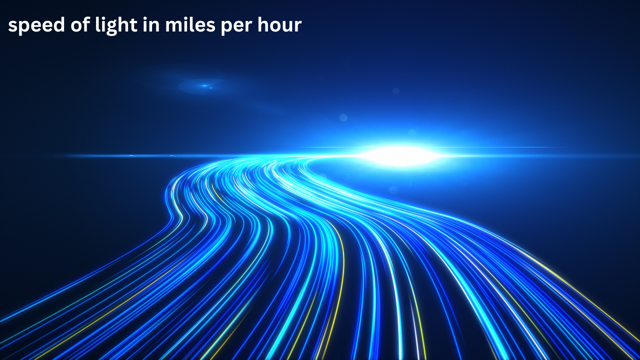 speed of light in miles per hour | Space M