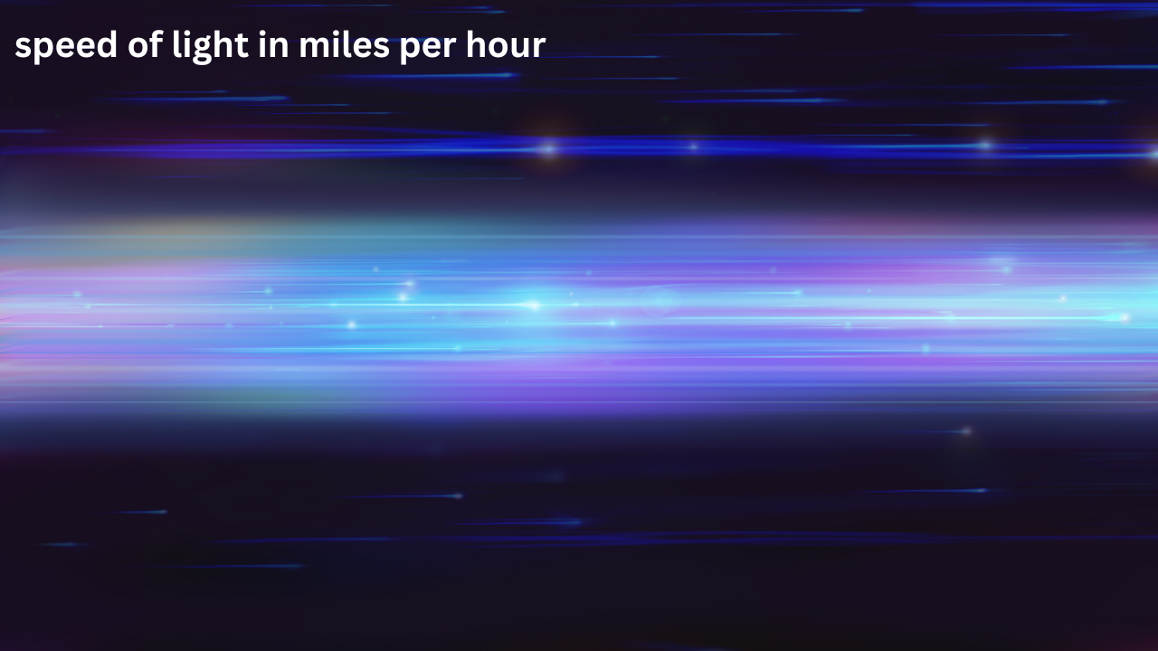 speed of light in miles per hour - Spacem12